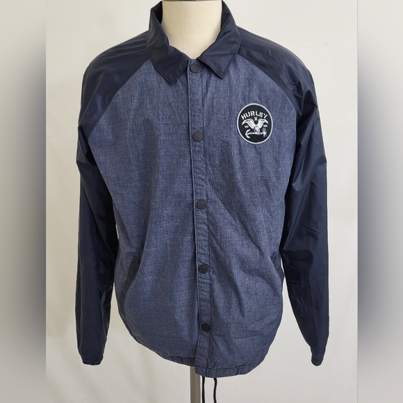 Hurley | Jackets & Coats | Mens Hurley Mvp Homecoming Jacket Navy Blue ...